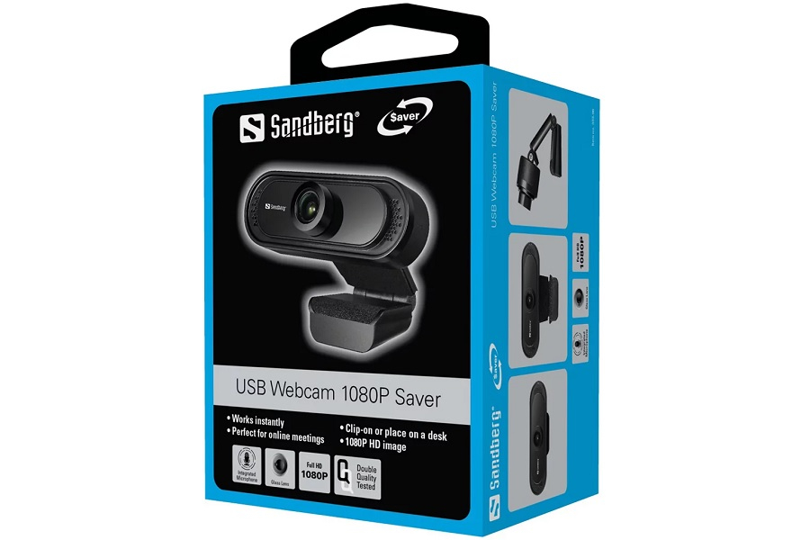 KAMERA PC Sandberg USB Webcam Saver 1080P HD Sandberg - Mogado sp. z o ...