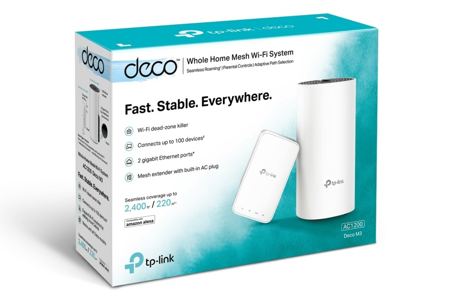 Domowy system Wi-Fi Mesh AC1200/ TP-LINK Deco M3 2xGigabit z WiFi 2,4/5 ... Domowy system Wi-Fi Mesh AC1200/ TP-LINK Deco M3 2xGigabit z WiFi 2,4/5 ...