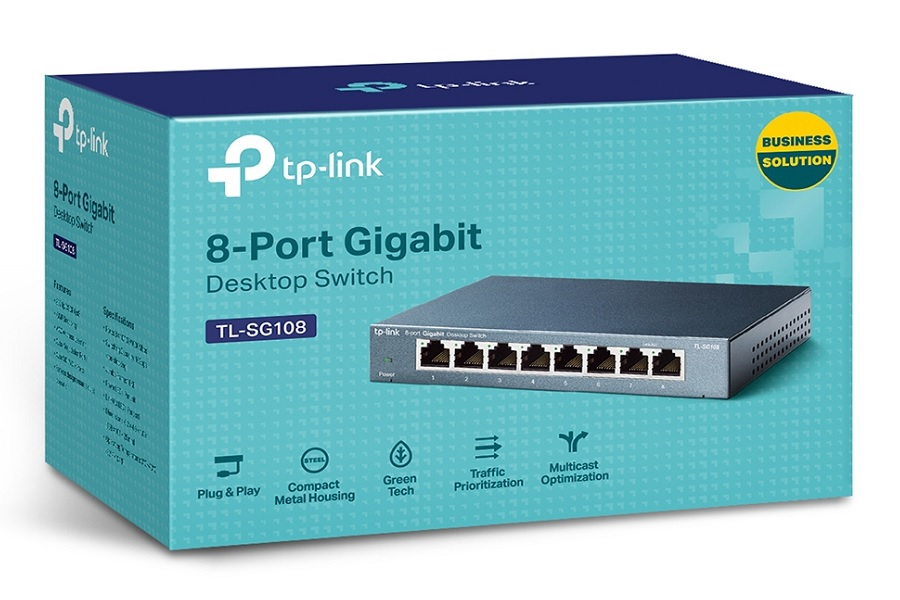 SWITCH TP-LINK TL-SG108 8x10/100/1000Mb TP-Link - Mogado sp. z o. o ...